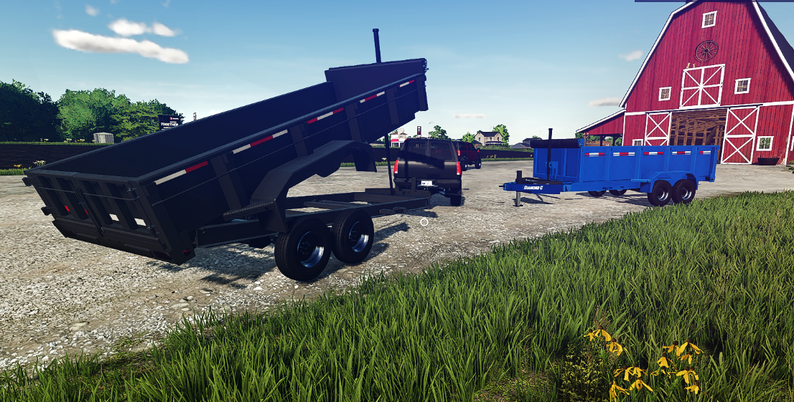 FS22 Diamond C Dump Trailer by NofModding