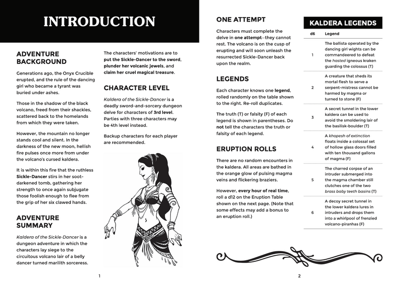 Kaldera of the Sickle-Dancer (Shadowdark) by Sersa Victory