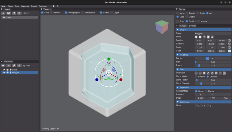 SDF Modeler by Sascha Rode