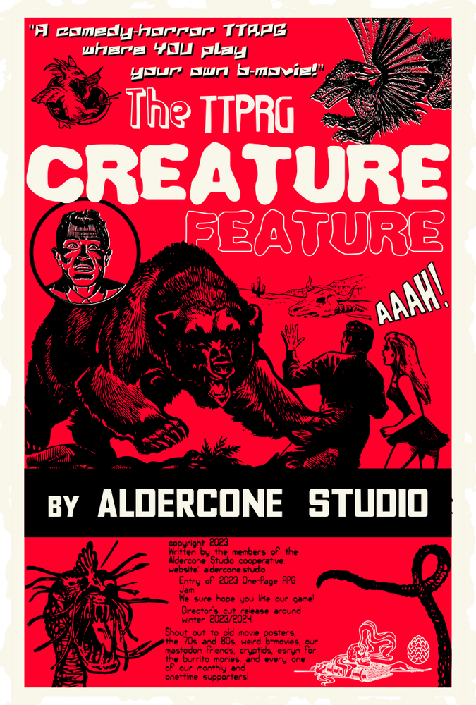 Creature Feature the TTRPG by Aldercone Studio