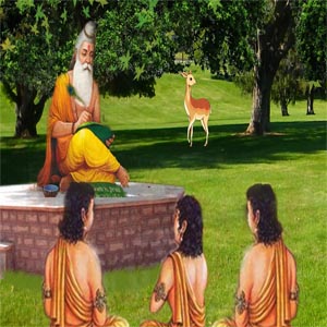 A guru and his 3 disciples by sumitnabham