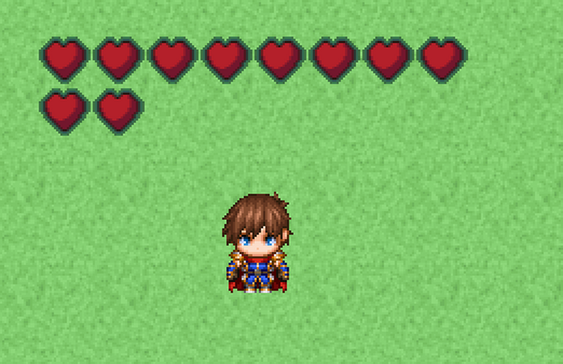 Zelda inspired Hearts System - Plugin for RPG Maker MZ by Sang Hendrix