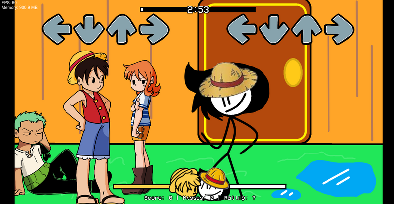FNF One Piece MOD Playable Locke (Pirate Buddys) by lockeweisz