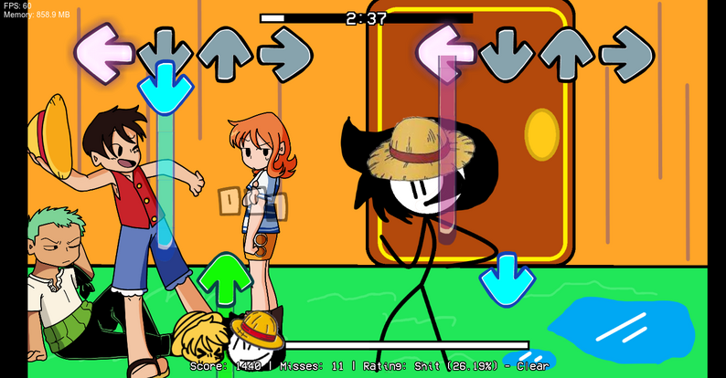 FNF One Piece MOD Playable Locke (Pirate Buddys) by lockeweisz