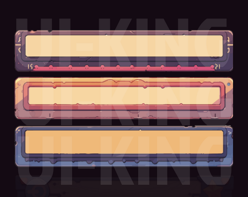 CUTE VECTOR HP BARS UI by UI-KING