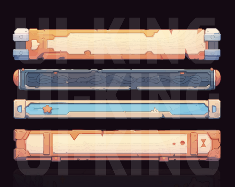 CUTE VECTOR HP BARS UI by UI-KING