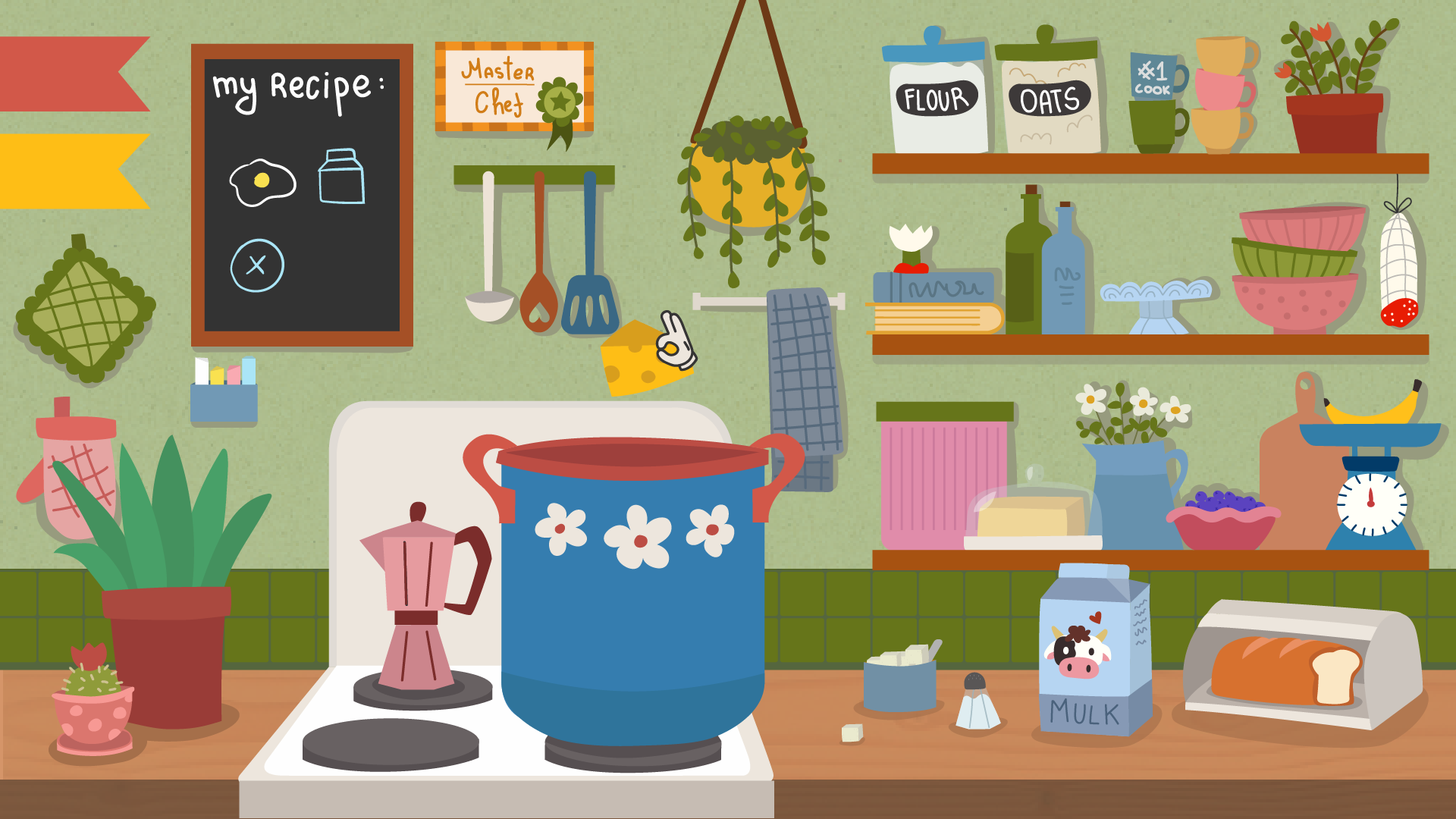 free cute cozy cooking game assest by hello erika