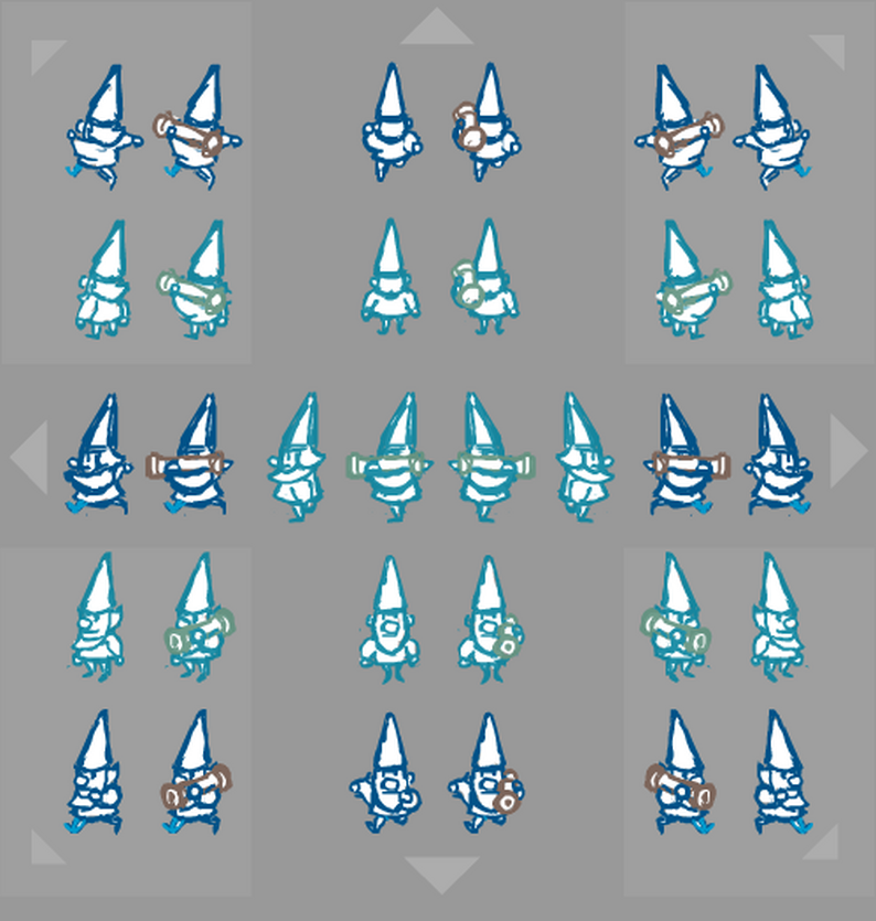 Wizard Walk Cycle Sprite Pack by LumpyButt33