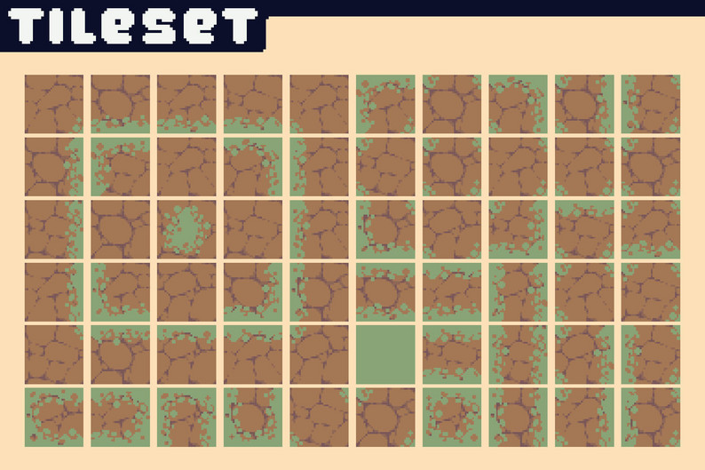 Swamp Pixel Tileset for TD by Free Game Assets (GUI, Sprite, Tilesets)