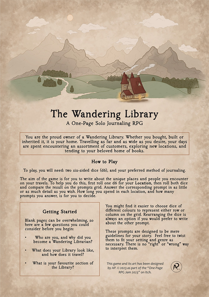 The Wandering Library by AP.