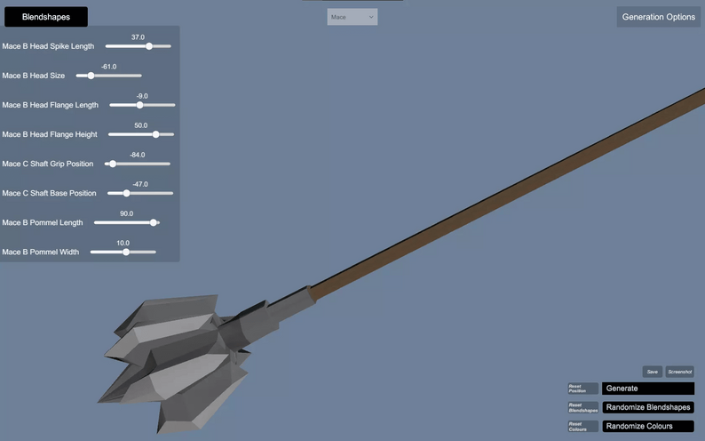 Procedural Weapon Generator Pack | Unity Asset by awtdev