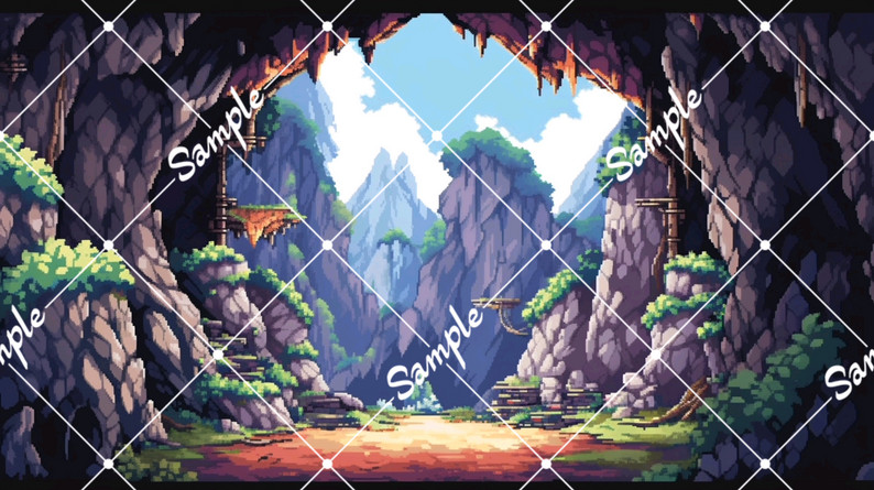 Pixel Cave Backgrounds Vol.1 by MugenEncount