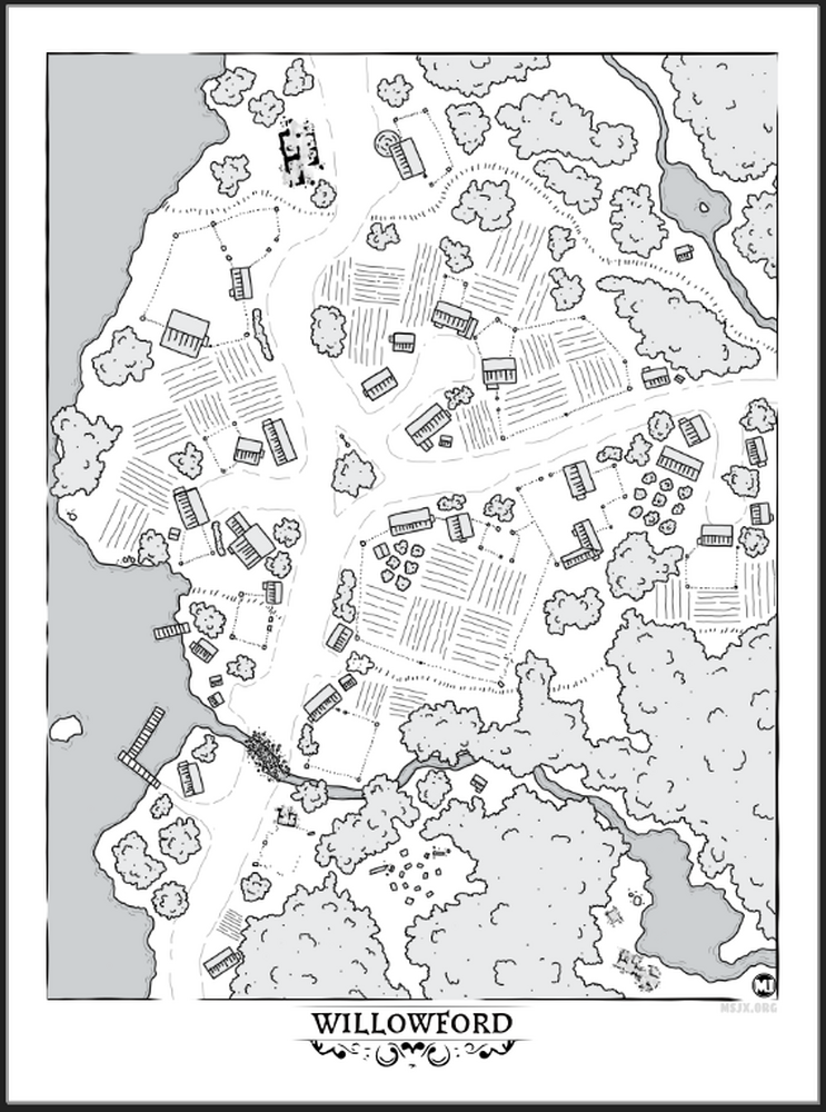 Willowford Map -White Box by mattjackson