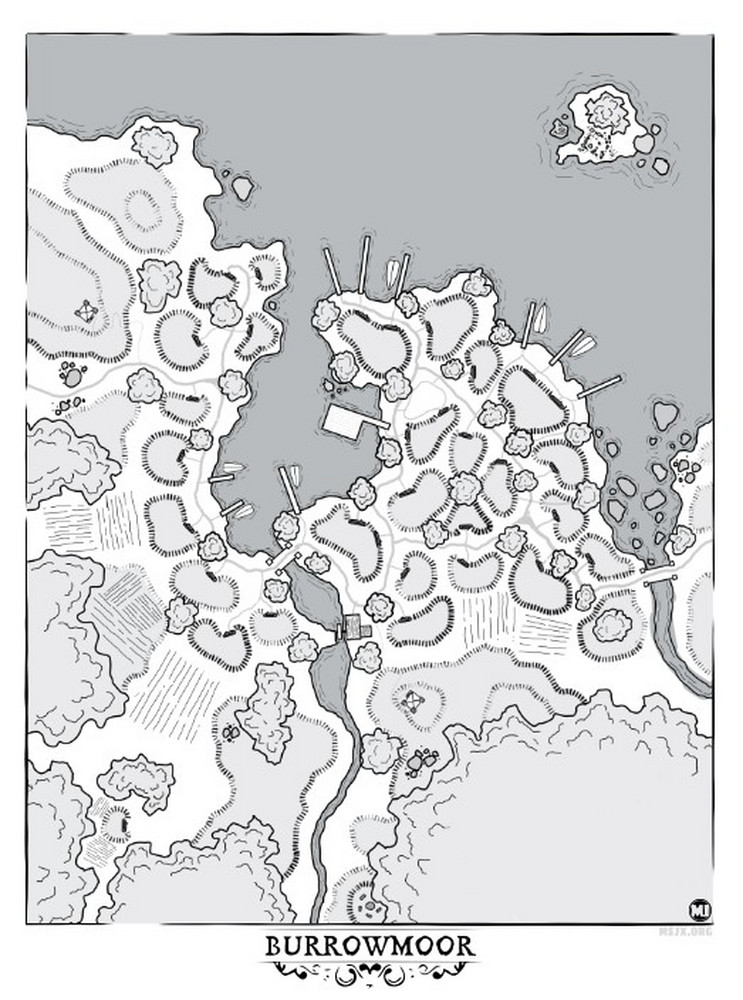 Burrowmoor Map - White Box by mattjackson