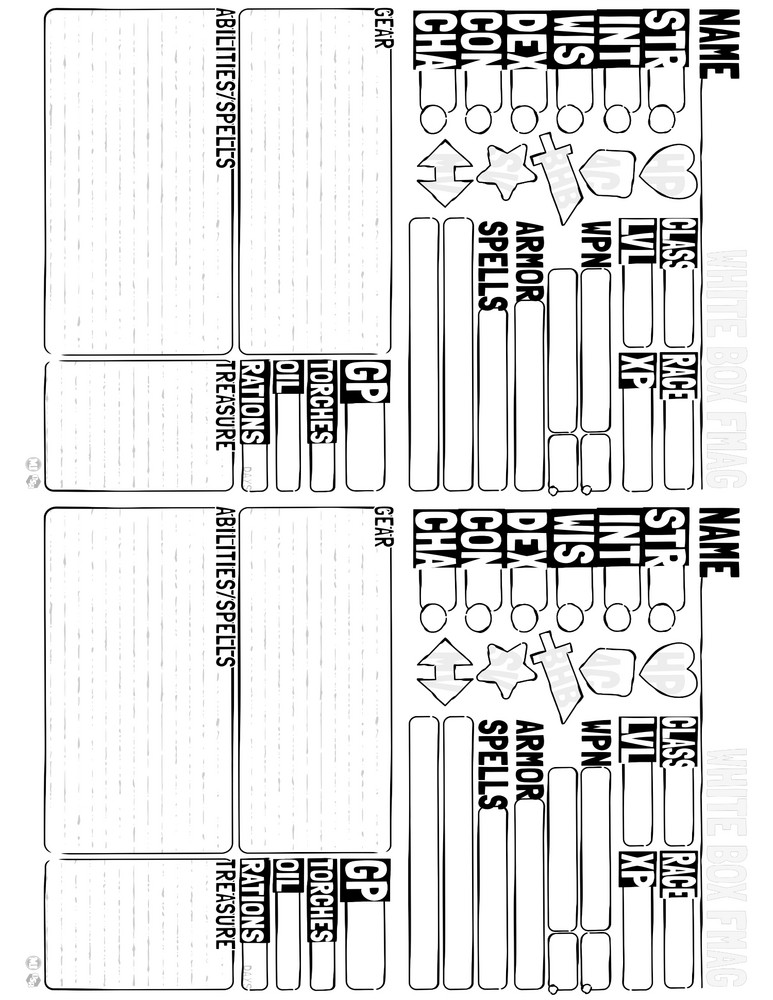 White Box FMAG Character Cards by mattjackson