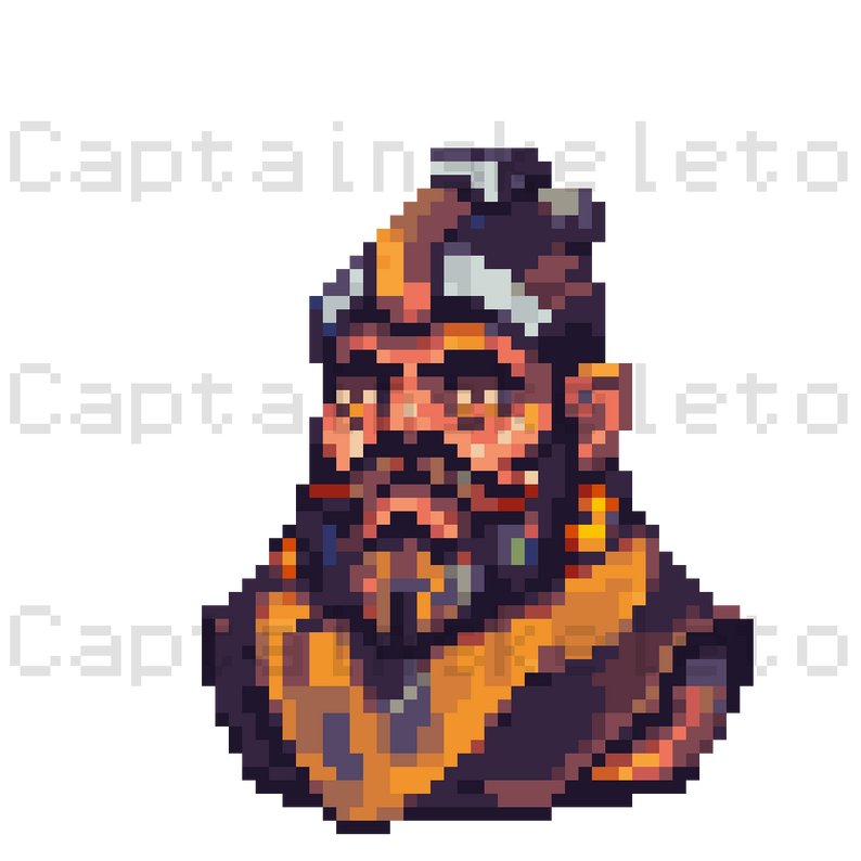 36 RPG Fantasy Portrait - Pixelart / Pixel Art sprite Portrait Pack for ...