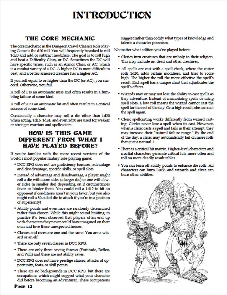 Dungeon Crawl Classics RPG Core Rulebook by Goodman Games