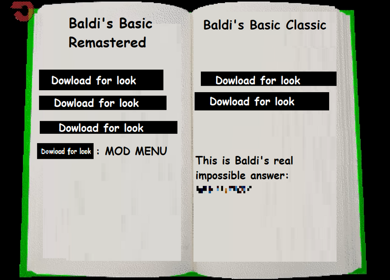 Baldi's Basic Secret Codes Book by Baldi Basic Creations