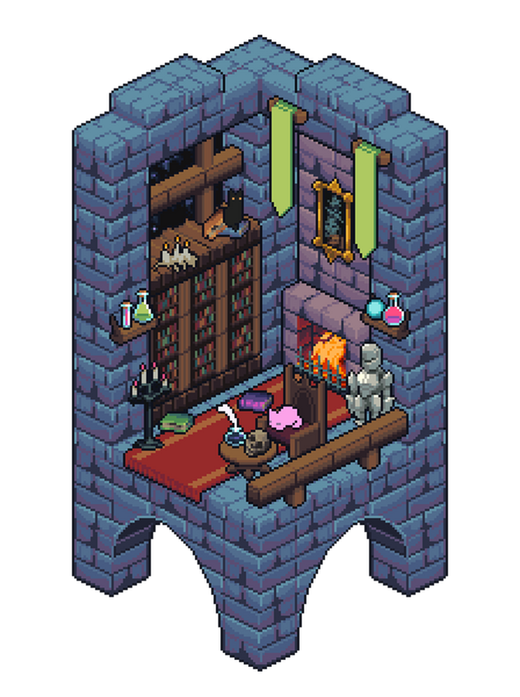 Mage Tower Isometric Assets by philtacular