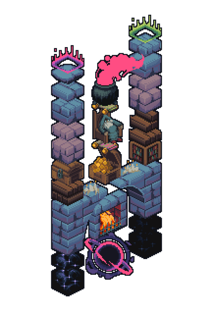 Mage Tower Isometric Assets by philtacular