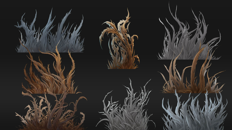 Stylized Sprites – Vol 1 – Grass by oleekconder