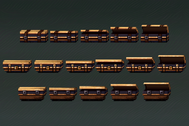 FREE Pixel Art Chest Pack - Animated by karsiori