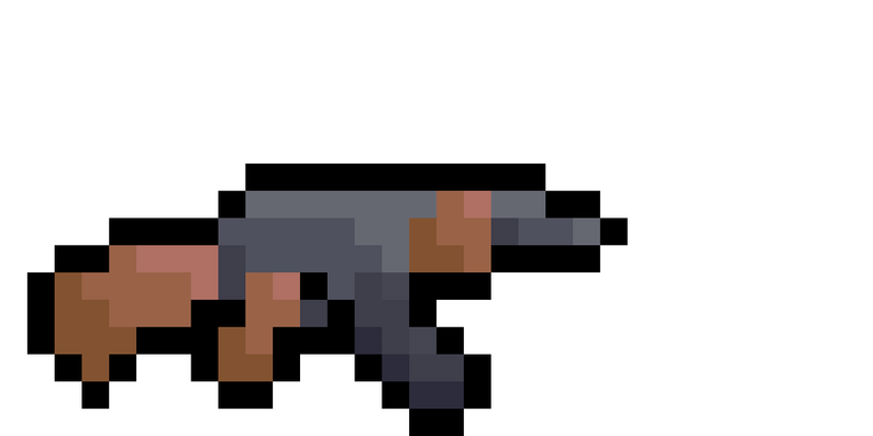 16x16 Pixel-Art Gun Asset-Pack by DoughnutDev