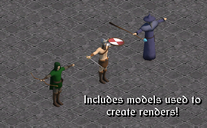 Pre-Rendered ARPG Character Pack | Unity Asset by awtdev