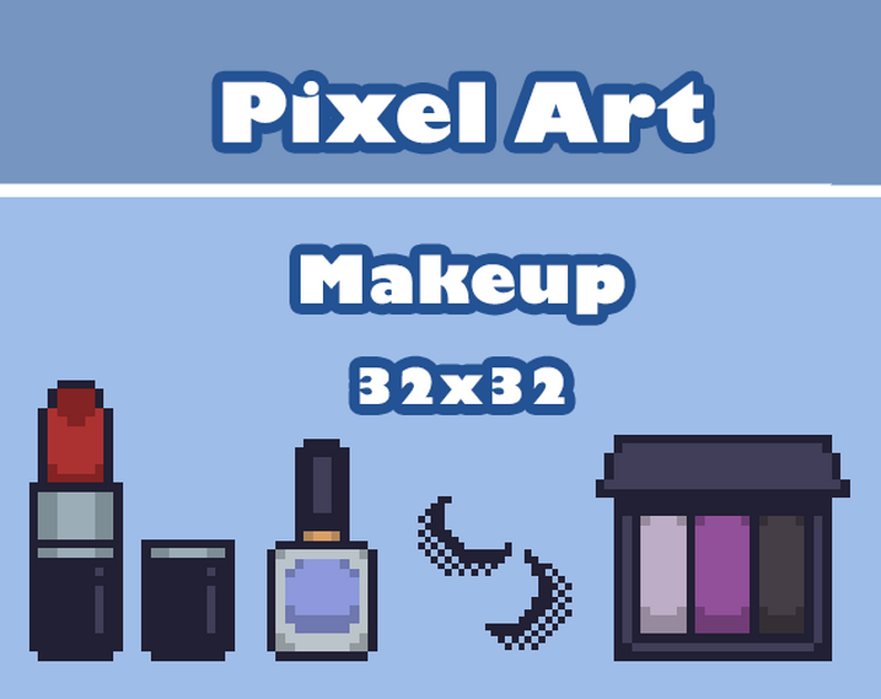 Pixel Art Assets 2D - Makeup by KiriuOzoru
