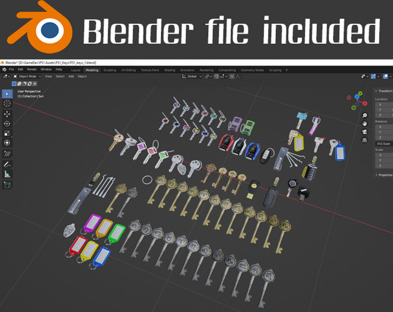 PSX Keys Asset Pack by Ink Ribbon