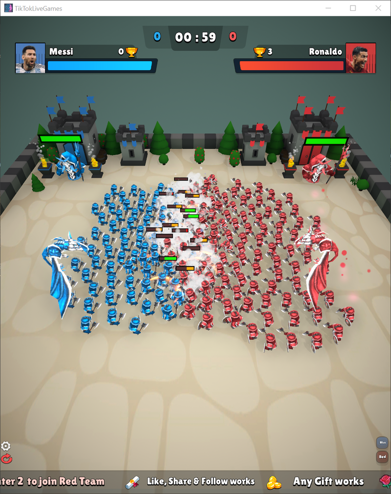 Tiktok Live game (Dragons battles ) Customizable 🔥 🐲 by BrainUser