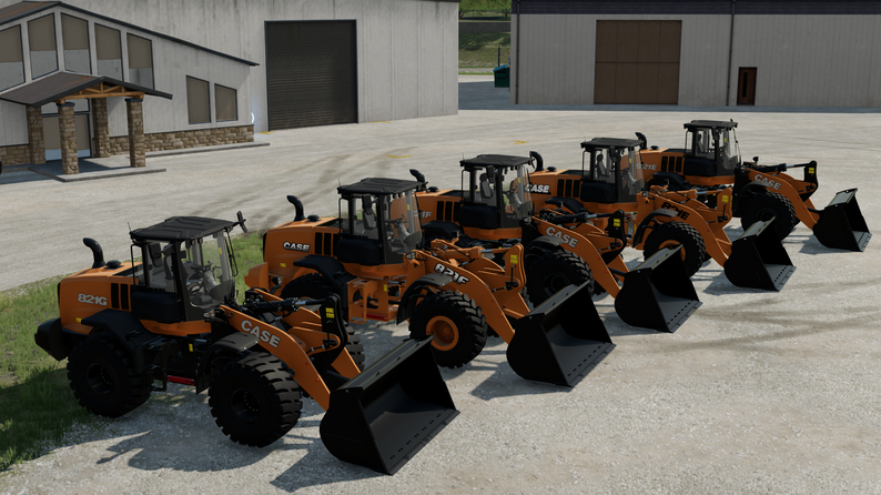 FS22 Case 821 E/F/G Loader Pack by GEM Group Modeling & Edits
