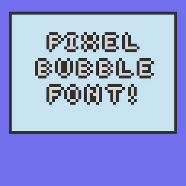 8x8 Bubble Pixel Font by Amaze_Bob
