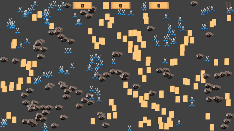 Rock Paper Scissors Battle Simulator by CleverAI