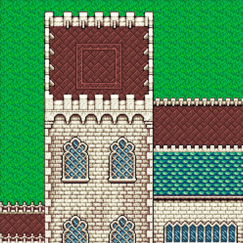 Ivory Castle Tileset by AlexPixels