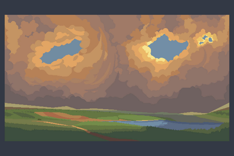 Free Summer Pixel Backgrounds by Free Game Assets (GUI, Sprite, Tilesets)