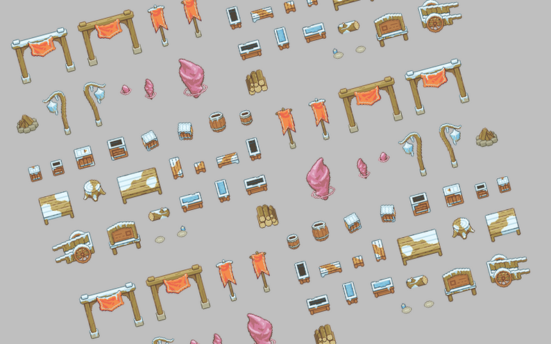 The Fantasy Tileset - Snow Adventures - 16x16 pixel art asset pack by ...