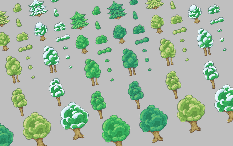 The Fantasy Tileset - Snow Adventures - 16x16 pixel art asset pack by ...