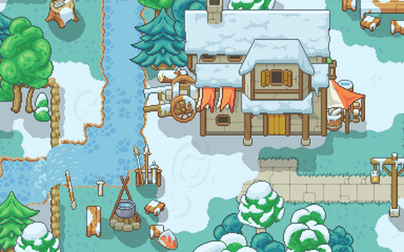 The Fantasy Tileset - Snow Adventures - 16x16 pixel art asset pack by ...