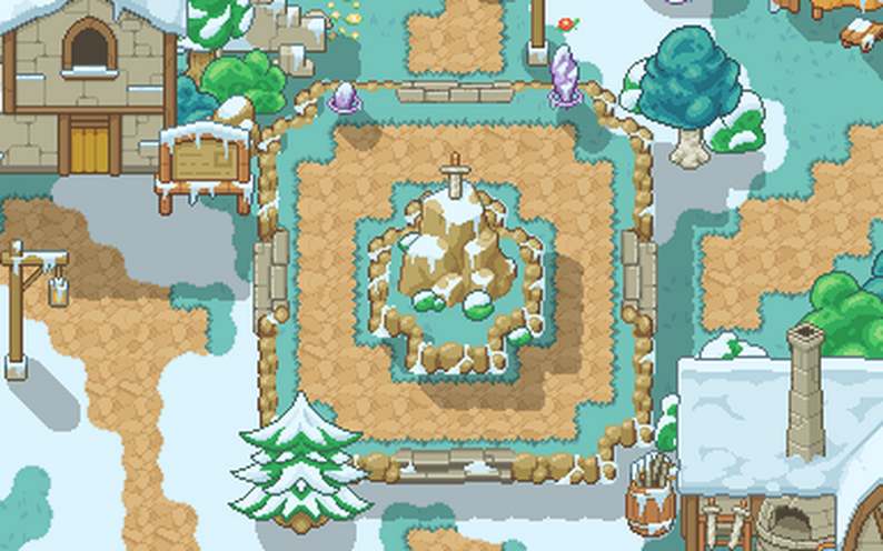 The Fantasy Tileset - Snow Adventures - 16x16 pixel art asset pack by ...