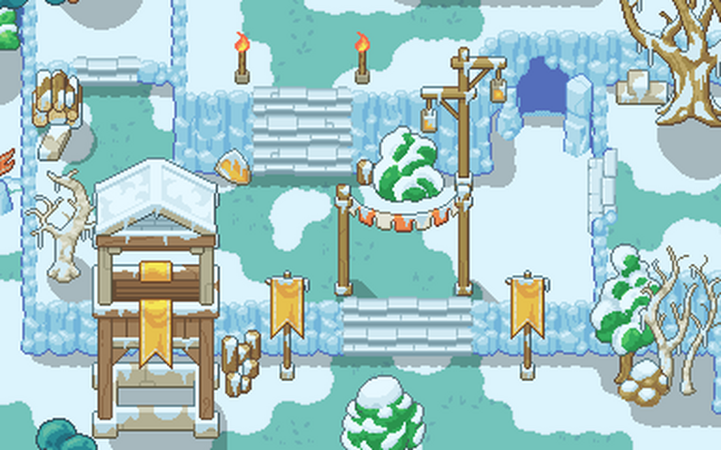 The Fantasy Tileset - Snow Adventures - 16x16 pixel art asset pack by ...