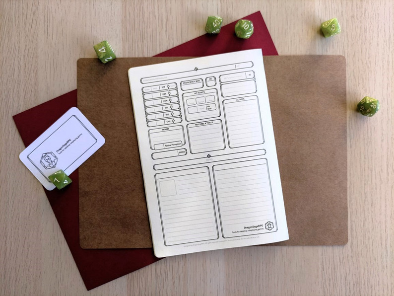 D&D 5e Advanced Character Sheet - Booklet [A5 & Half Letter] by ...