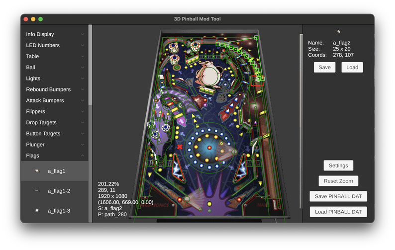 3D Pinball Mod Tool by Ganix