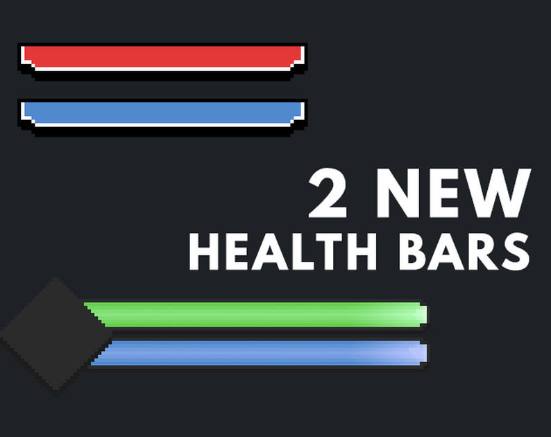 Pixel Health Bar Asset Pack by adwitr