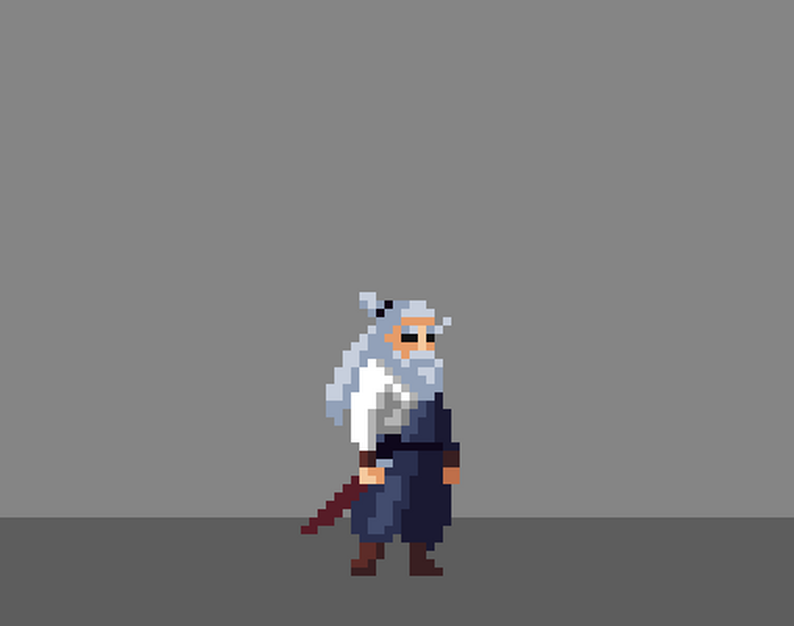 Samurai 2D Pixel Art by Mattz Art