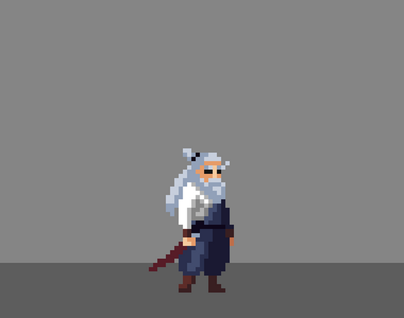 Samurai 2D Pixel Art by Mattz Art