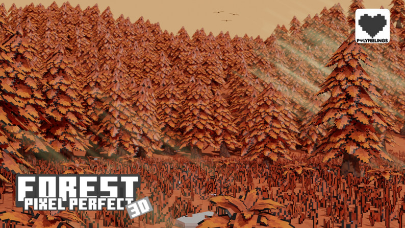 Forest Pixel Perfect 3D Asset pack by PolyFeelings