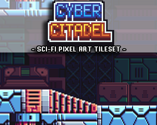 Cyber Citadel - Pixel Art Tileset by unTied Games