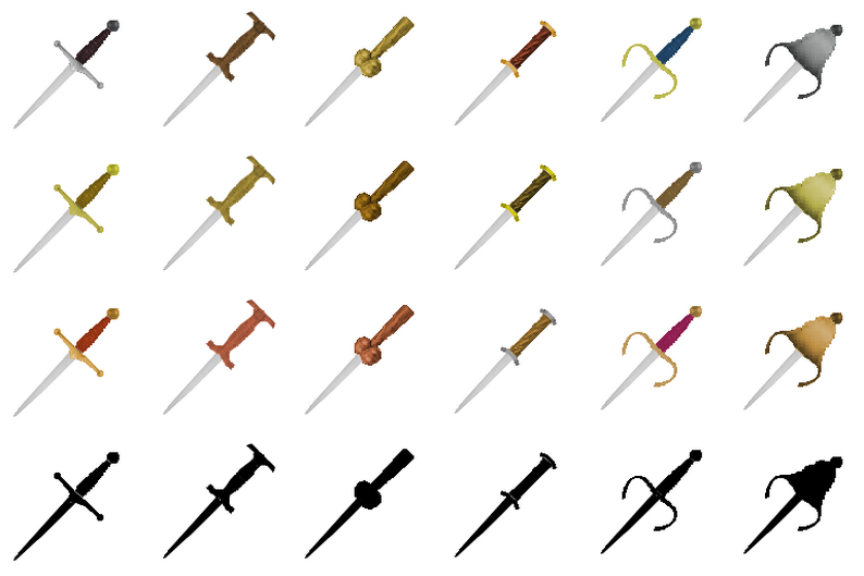 Medieval and Renaissance Dagger Icons by J-Rex Coorp.