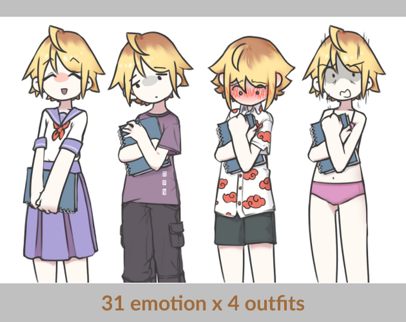 Erika Visual novel Sprite by LisadiKaprio